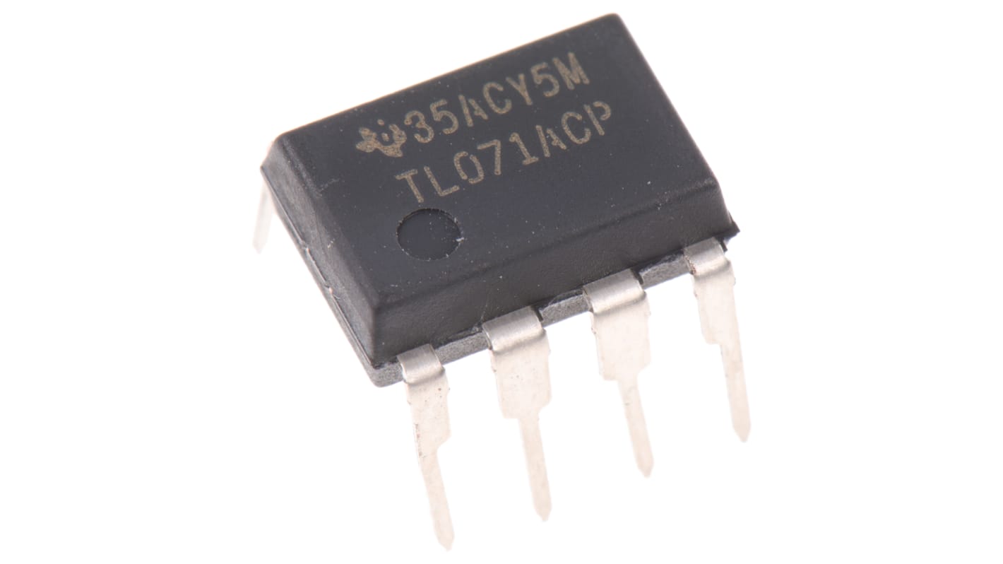 TL071ACP Texas Instruments, Op Amp, 3MHz, 8-Pin PDIP | RS