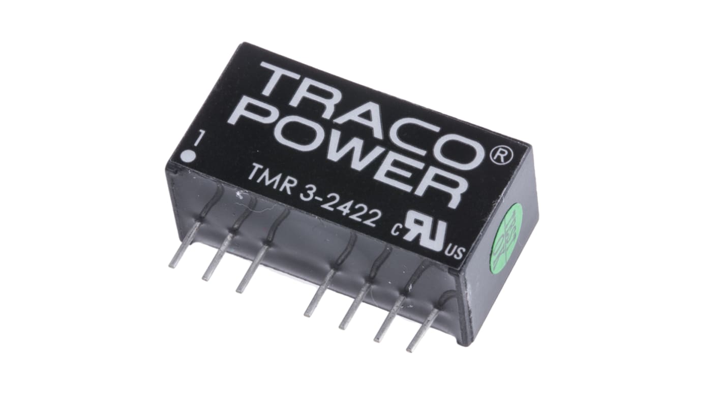 TMR 3-2422 | TRACOPOWER TMR 3 DC-DC Converter, ±12V dc/ ±125mA Output, 18 → 36 V dc Input, 3W ...