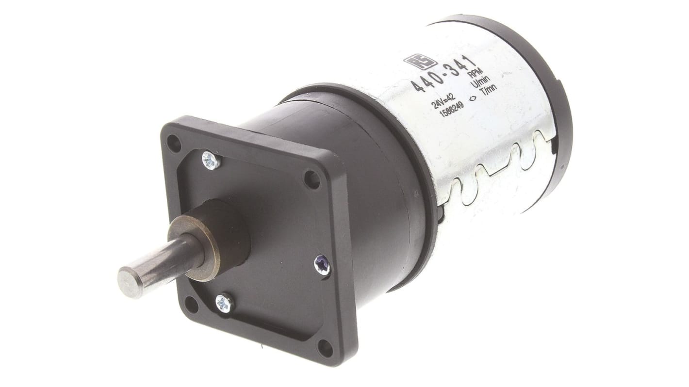 RS PRO, 24 V dc, 60 Ncm, Brushed DC Geared Motor, Output Speed 42 rpm | RS