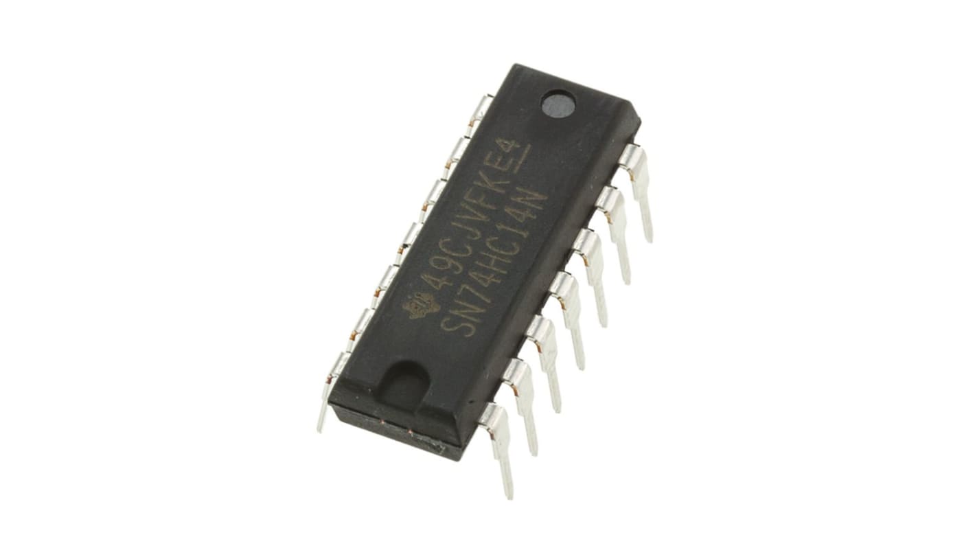 Texas Instruments SN74HC14N Hex Schmitt Trigger Inverter, 14-Pin PDIP | RS