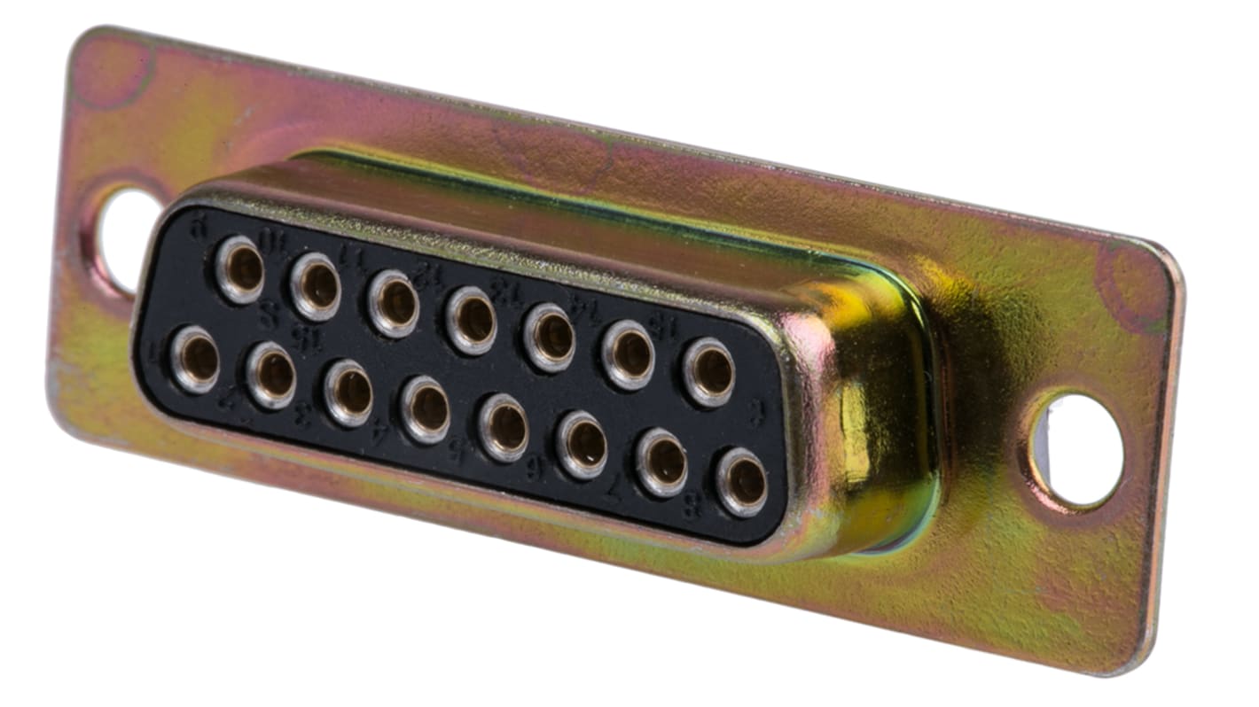 053512-0029 | ITT Cannon D*M 15 Way Panel Mount D-sub Connector Socket ...