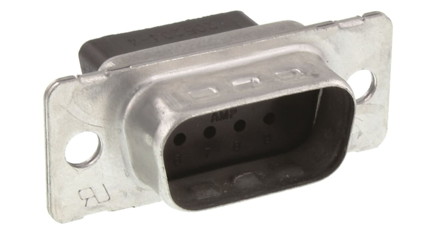 205204-4 | Conector D-sub TE Connectivity, Serie Amplimite HDP-20, Recto, Montaje de Cable ...