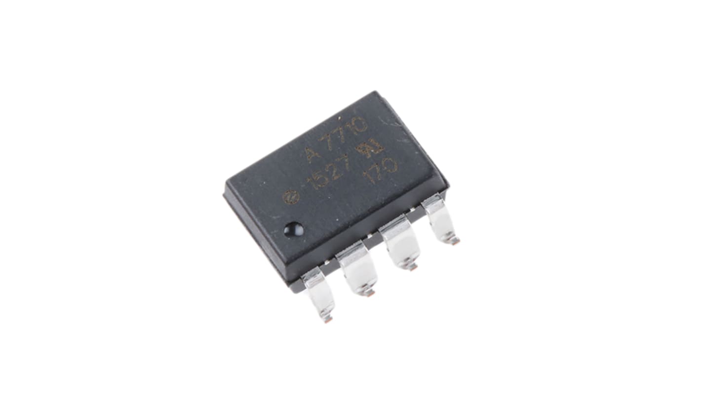 Broadcom, HCPL-7710-300E DC Input Transistor Output Optocoupler, Surface Mount, 8-Pin DIP | RS