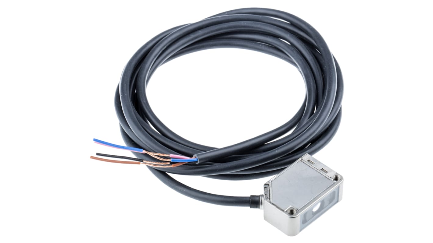 E3ZM-V81 2M | Omron Diffuse Photoelectric Sensor, Block Sensor, 12 mm Detection Range | RS