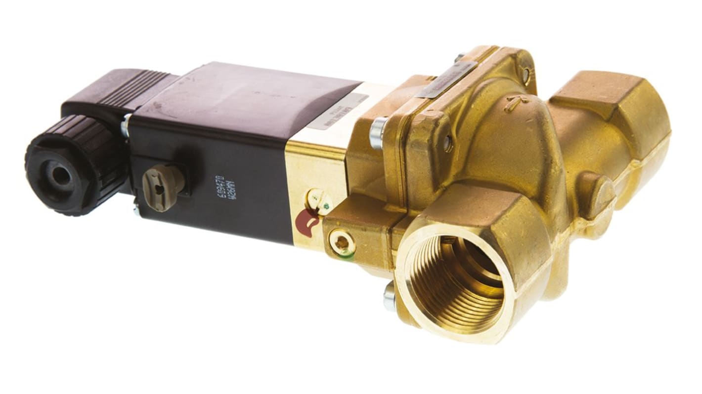 Burkert Solenoid Valve 134434, 2 port(s) , NC, 24 V dc, 3/4in | RS