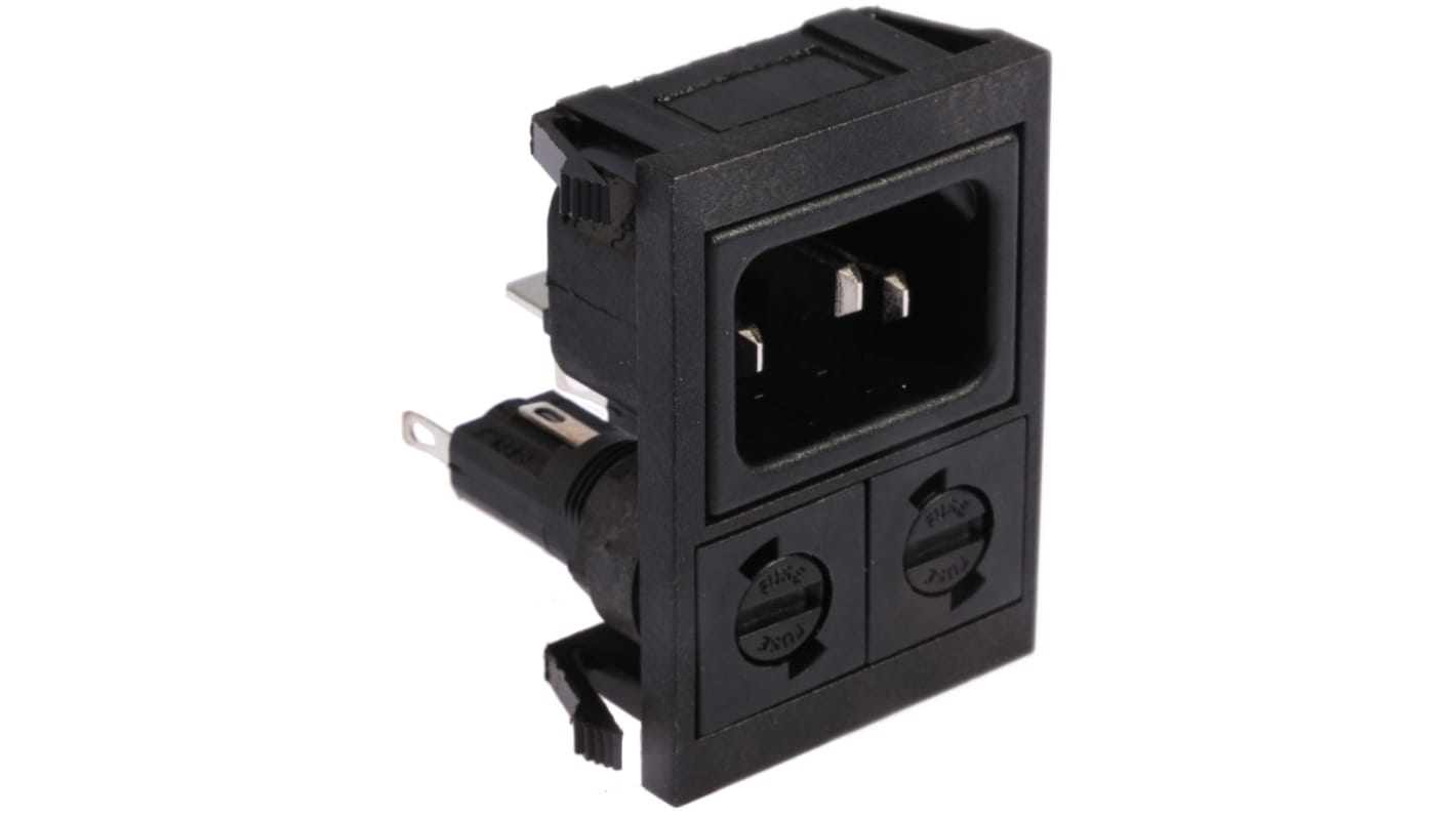 BZV03/Z0000/04 | Bulgin C14 Snap-In IEC Connector Male, 10A, 250 V ...