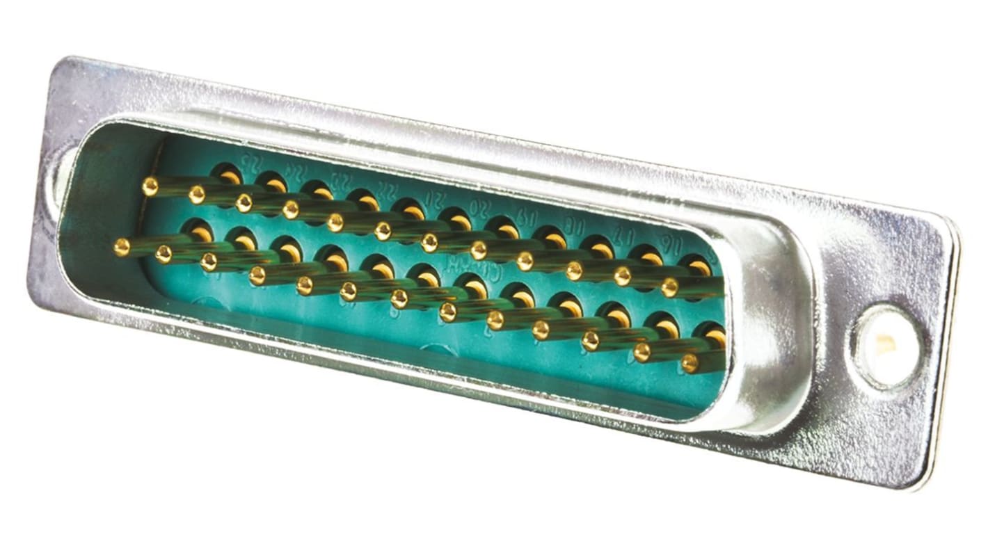 RS PRO 25 Way Panel Mount D-sub Connector Plug, 2.77mm Pitch | RS
