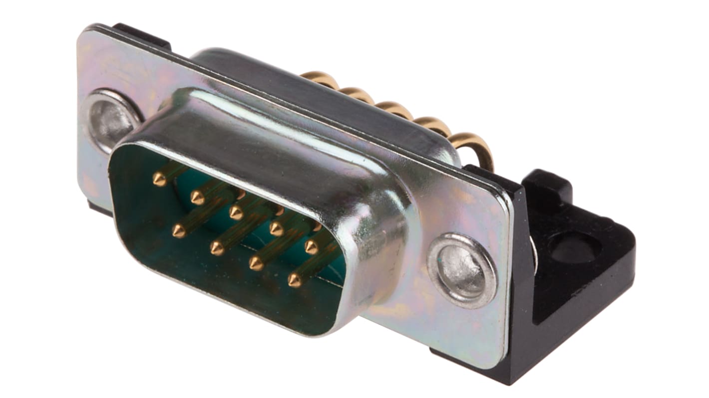 RS PRO 9 Way Right Angle Through Hole D-sub Connector Plug | RS