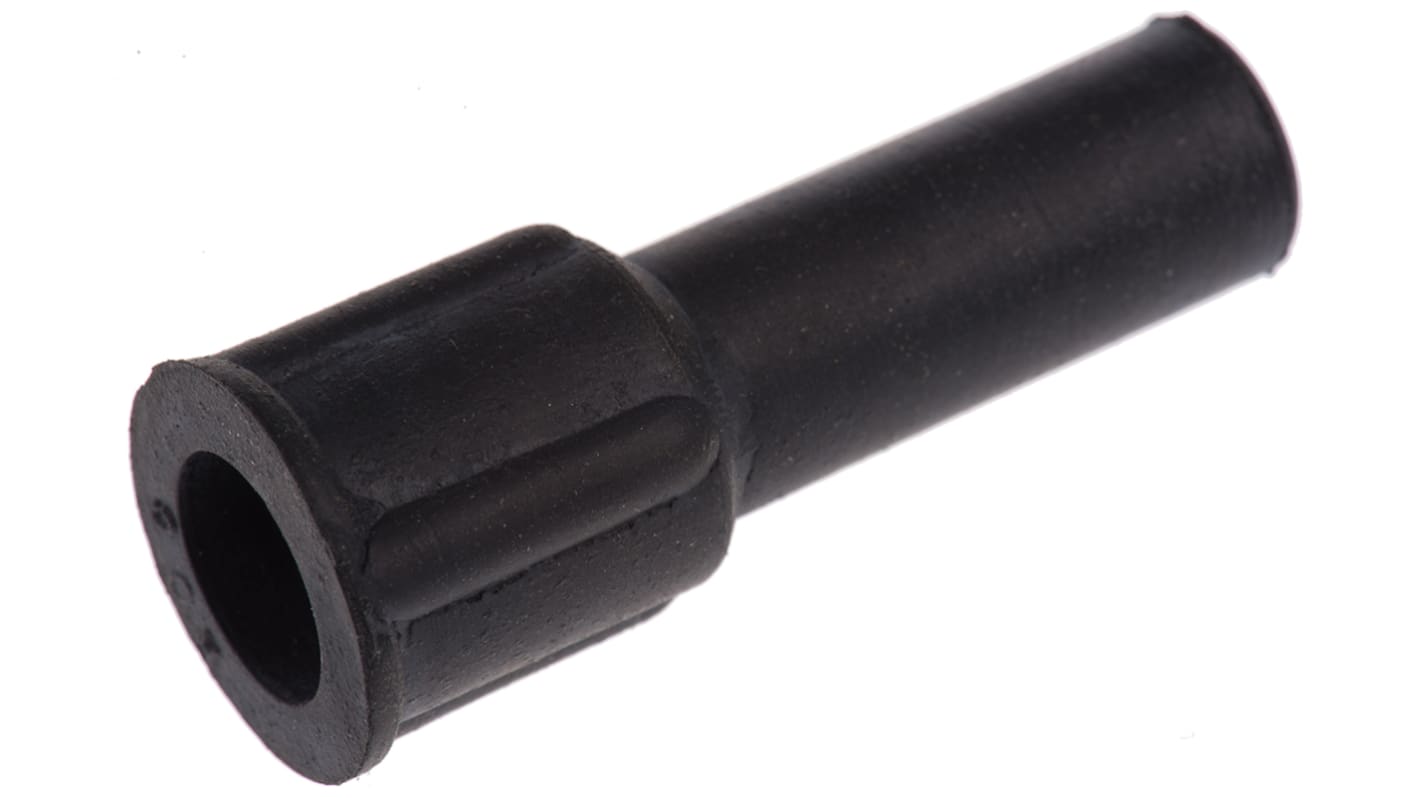 RS PRO Brass Crimp Terminal Boot, Black | RS