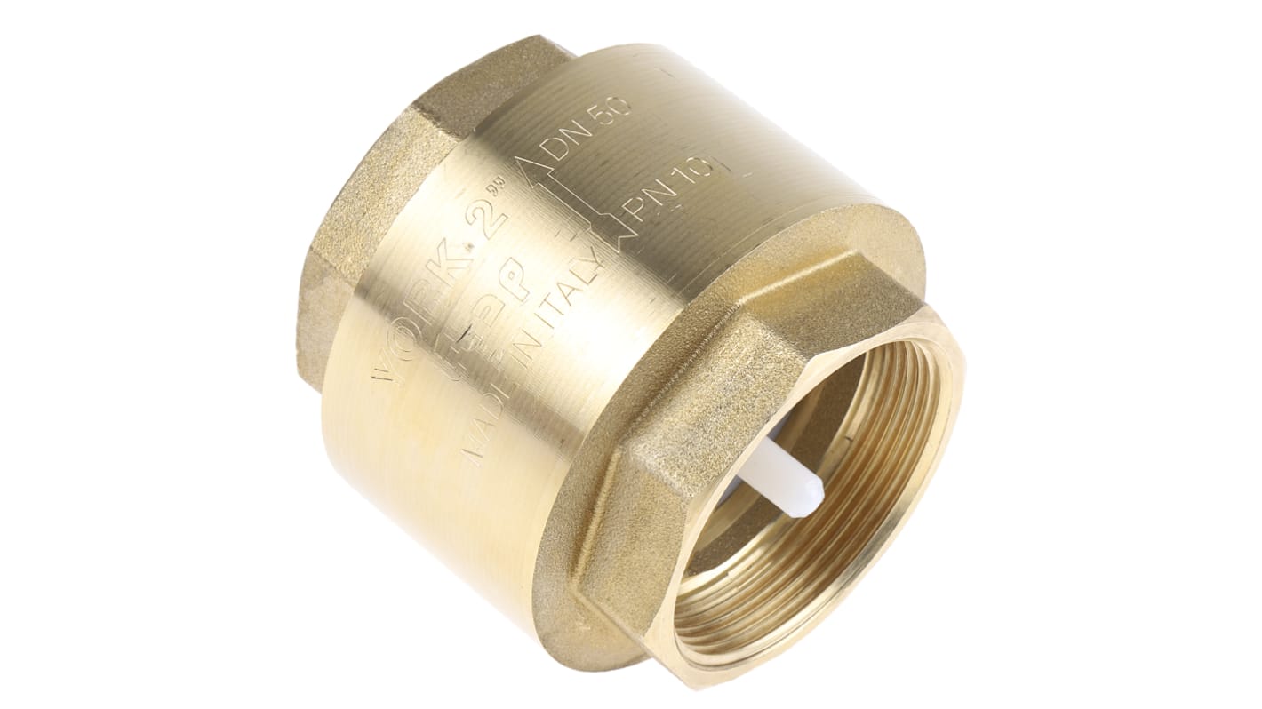 RS PRO Brass Single Check Valve, BSPP 2in, 12 bar | RS