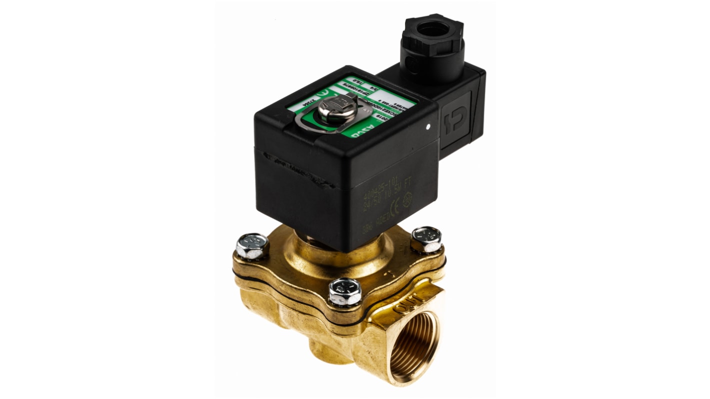 EMERSON – ASCO Solenoid Valve E210D095SCA2, 2 port(s) , NC, 24 V ac, 3 ...