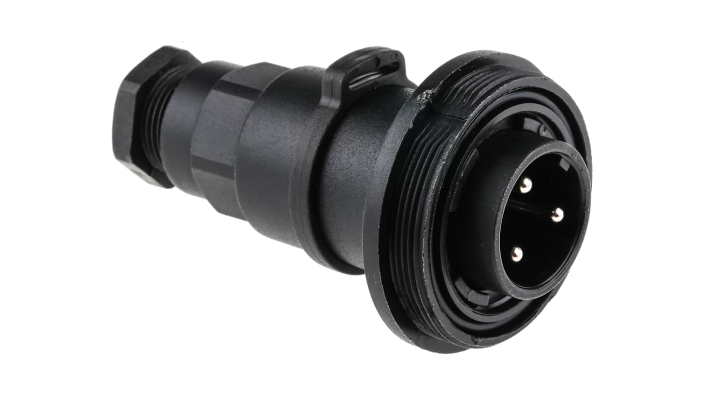 PX0732/P | Bulgin Circular Connector, 3 Contacts, In-line, Plug, Male ...