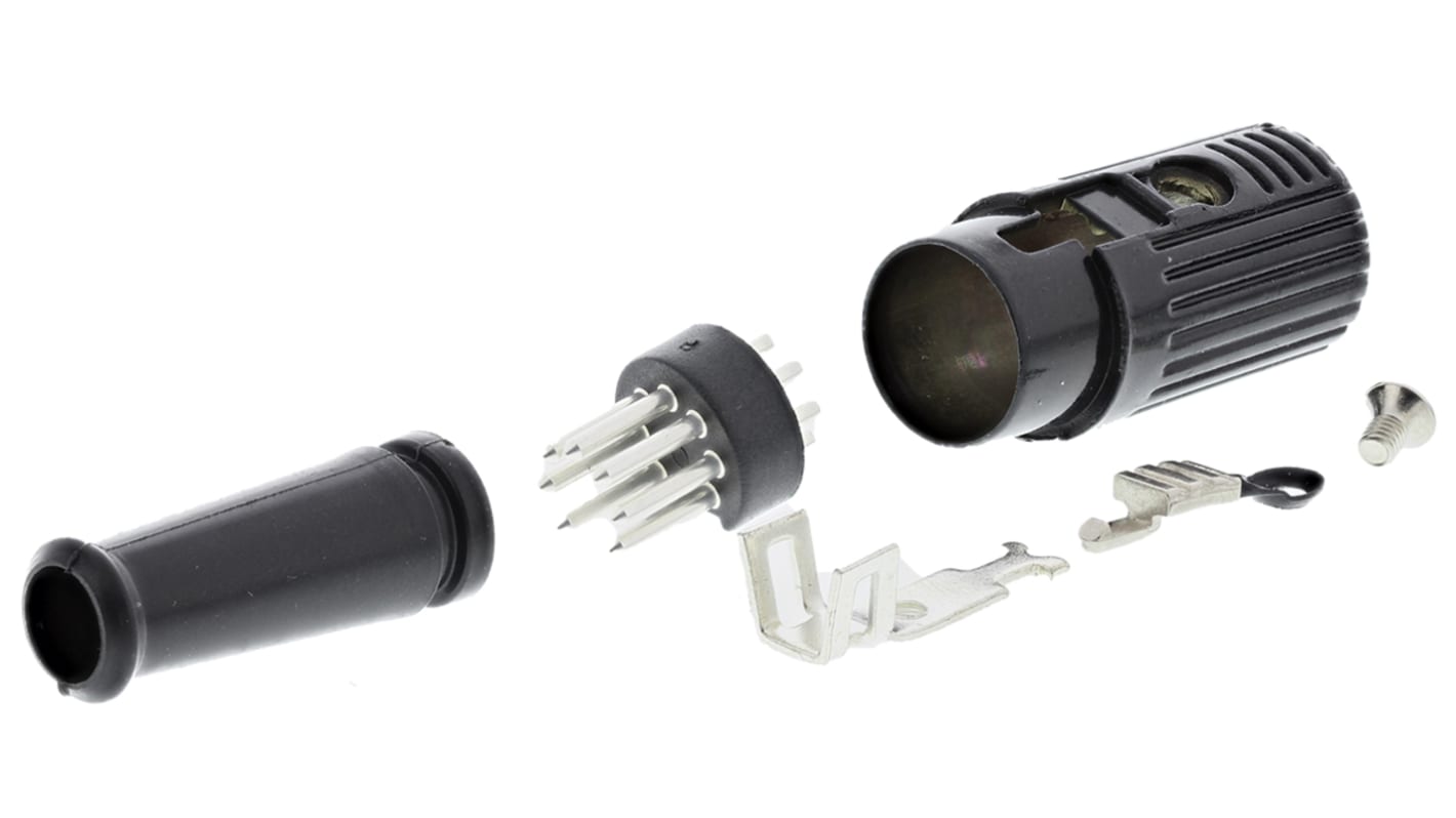 RS PRO 7 Pole Din Plug, 1A, 100 V ac, Push Lock, Male, Cable Mount | RS