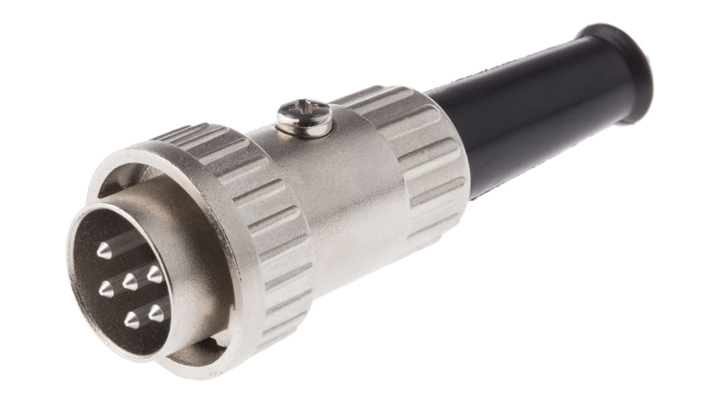Conector DIN Macho RS PRO de 6 vías, 1A, 100 Vac | RS