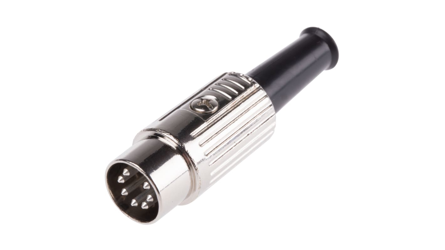 RS PRO 7 Pole Din Plug, 1A, 100 V ac, Male, Cable Mount | RS