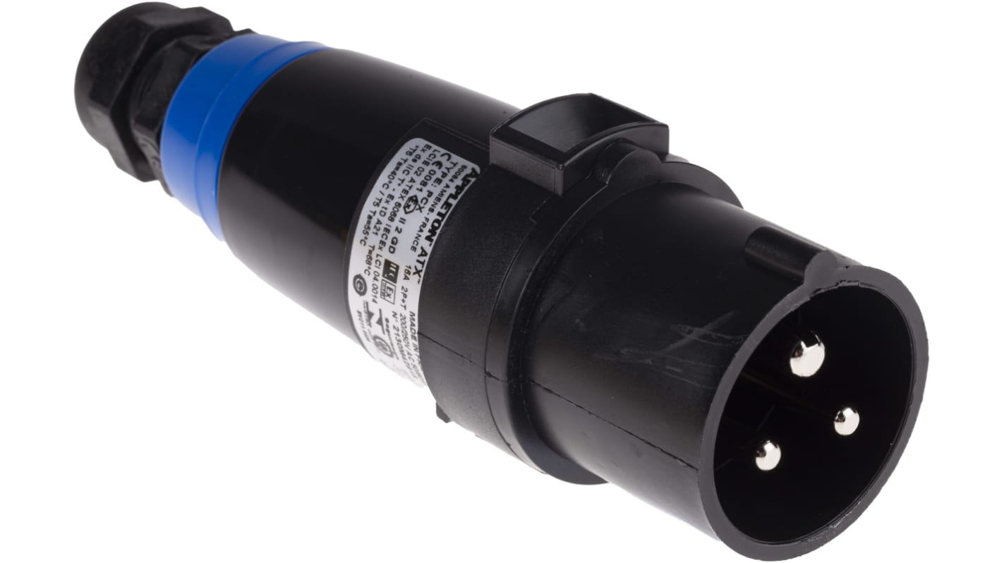 PRE316PB | Emerson Appleton Cable Mount 2P + E Industrial Power Plug ...