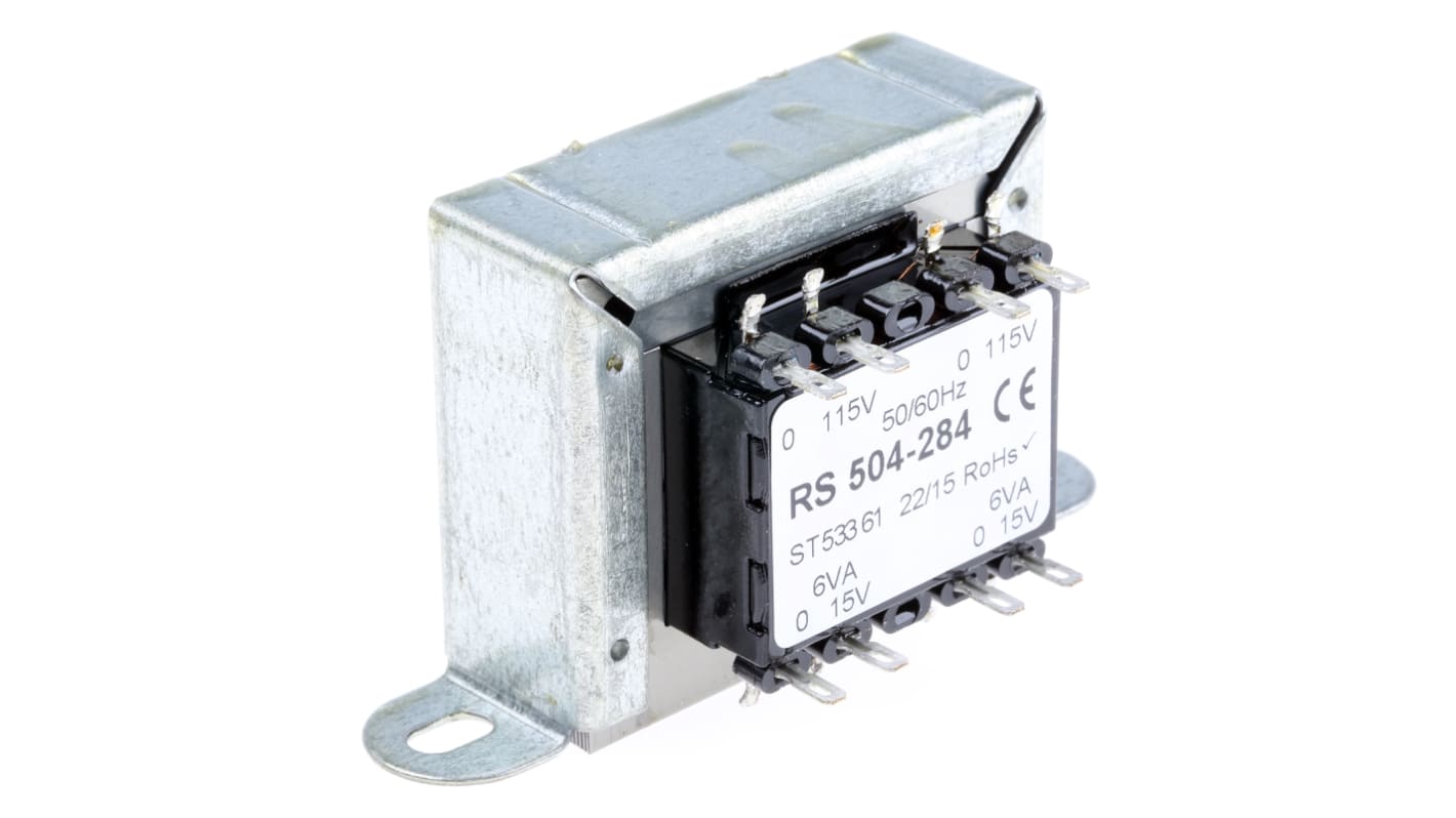 RS PRO 12VA 2 Output Chassis Mounting Transformer, 15V ac | RS
