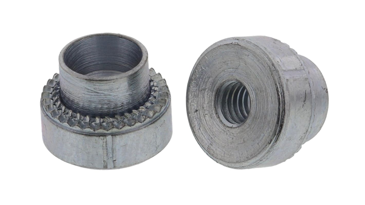 Hank Zinc plated & clear Passivated Steel Rivet Bush, M3 | RS