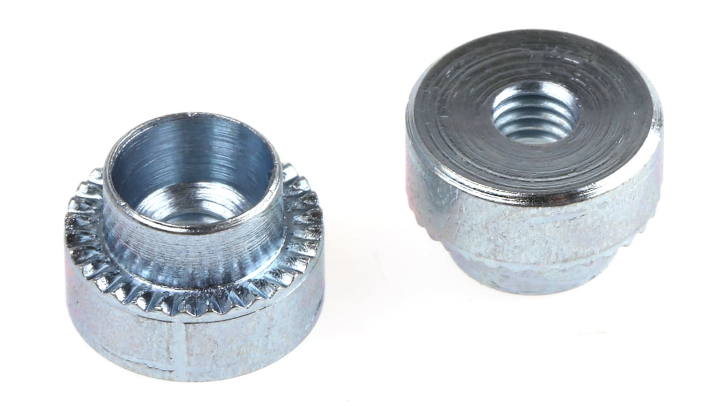 Hank Zinc plated & clear Passivated Steel Rivet Bush, M3 | RS