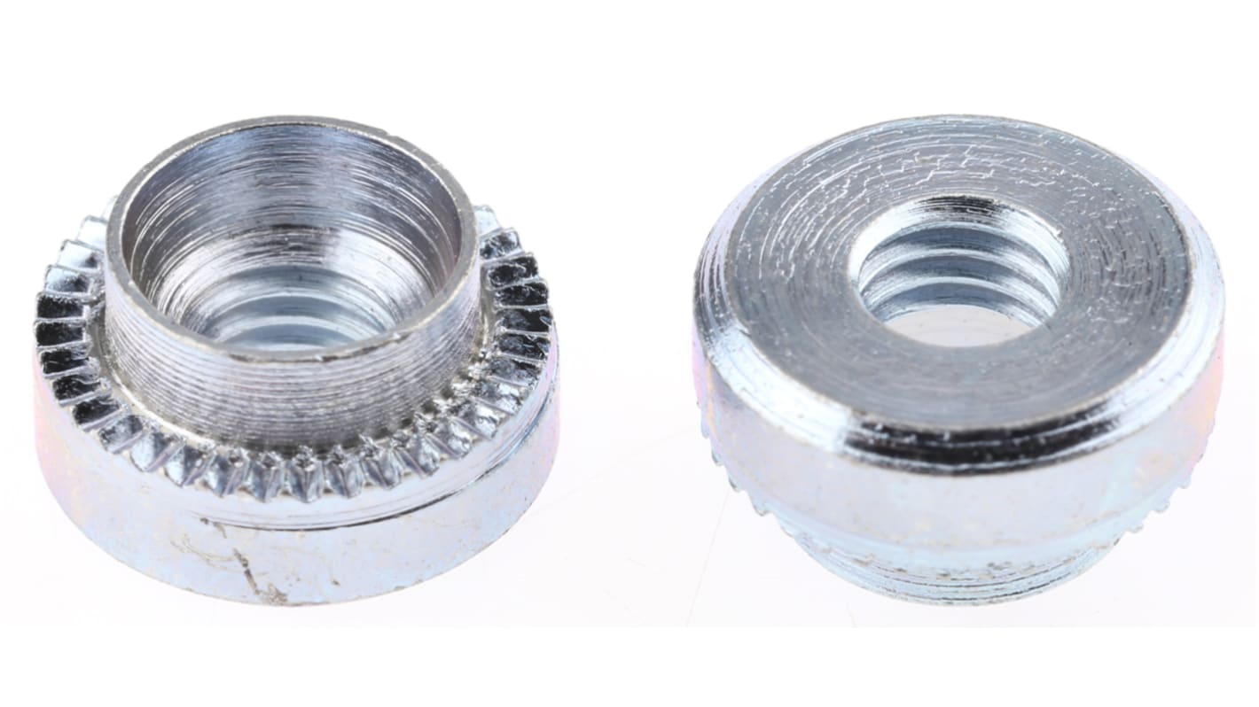 Hank Zinc plated & clear Passivated Steel Rivet Bush, M5 | RS