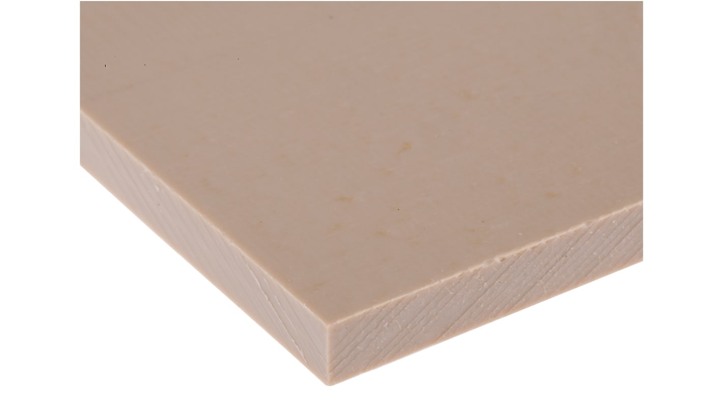 RS PRO Beige Plastic Sheet, 300mm x 245mm x 6mm | RS