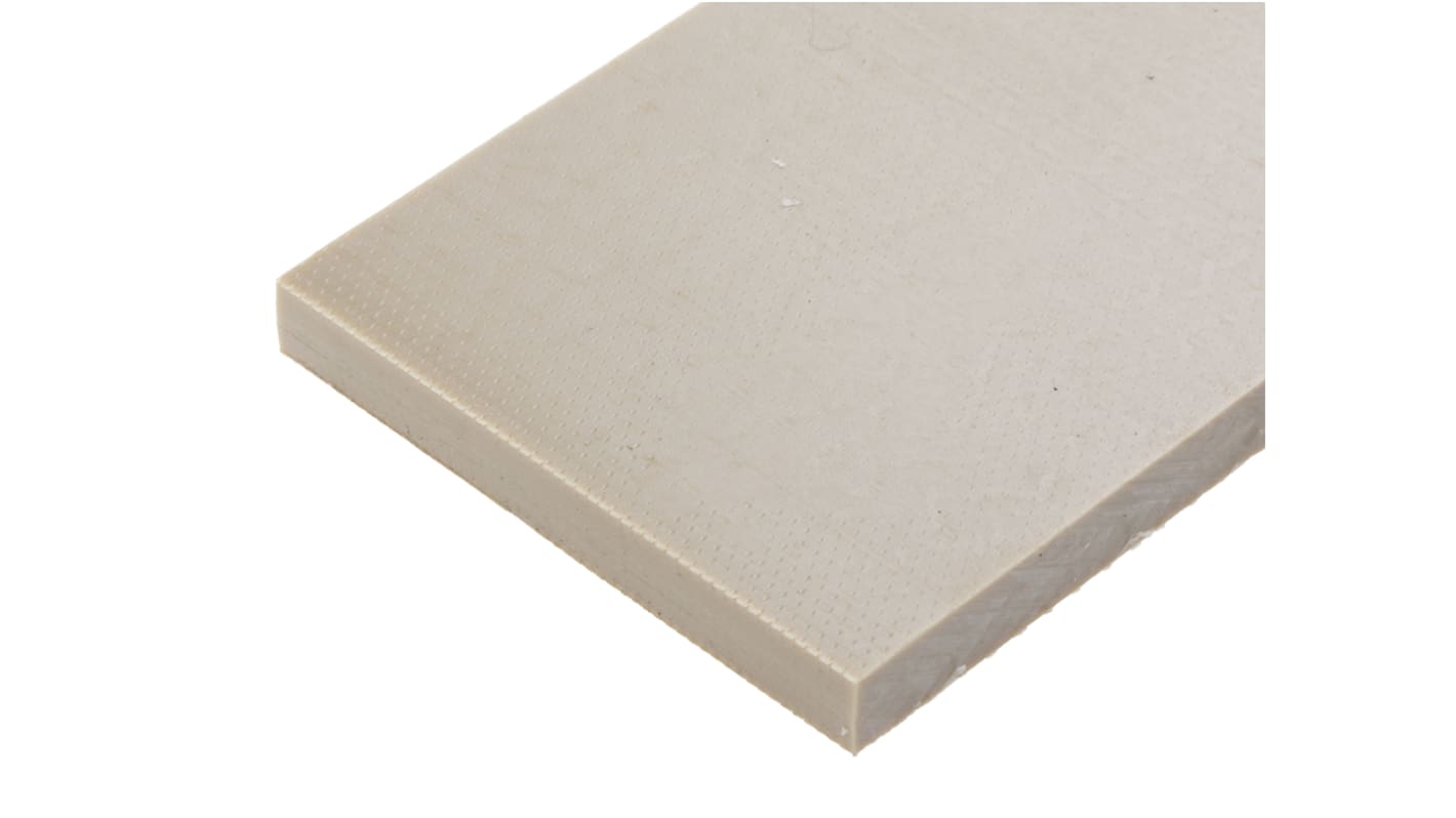 RS PRO Beige Plastic Sheet, 500mm x 50mm x 6mm | RS