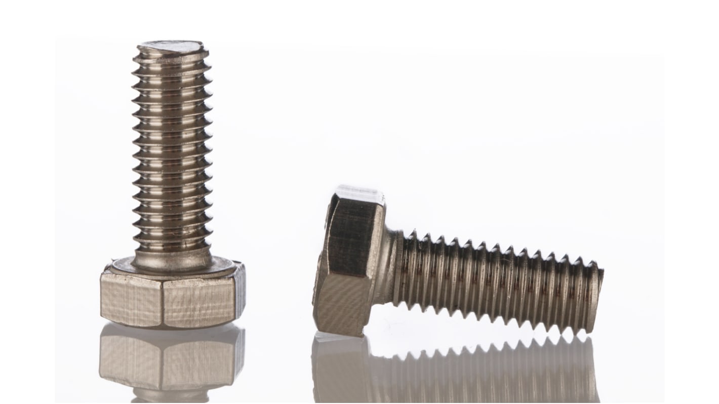 RS PRO Stainless Steel Hex, Hex Bolt, M6 x 16mm | RS