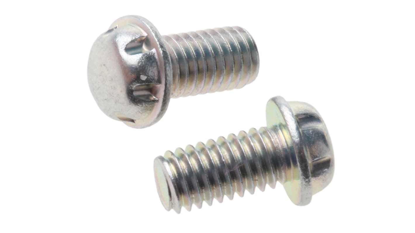 SZM0306-Z | System Zero Zinc Plated Flange Button Steel Tamper Proof ...