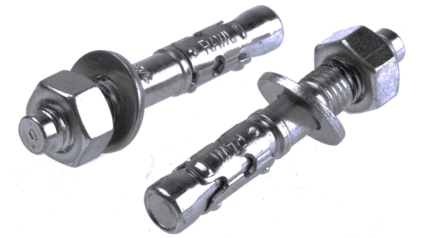 RawlPlug Steel Wall Plug 12mm x 80mm, 12mm Fixing Hole | RS