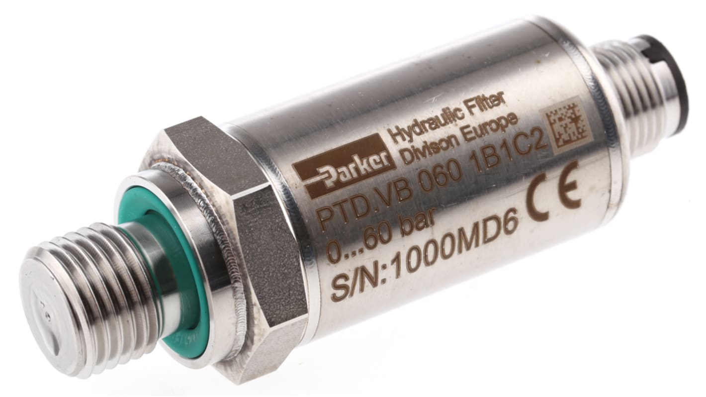 PTDVB0601B1C2 | Parker Pressure Sensor, 0bar Min | RS