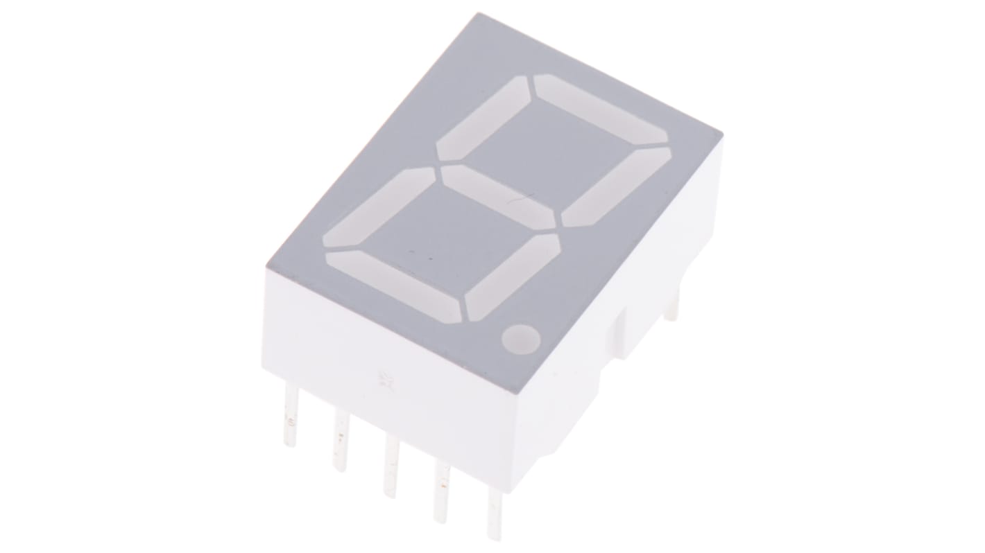 HDSP-5553 Avago 7-Segment LED Display, CC Red 1.48 mcd RH DP 14.2mm | RS