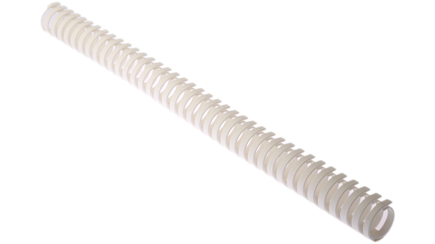 RS PRO White Slotted Flexible Panel Trunking - Flexible Slot, W30 mm x ...