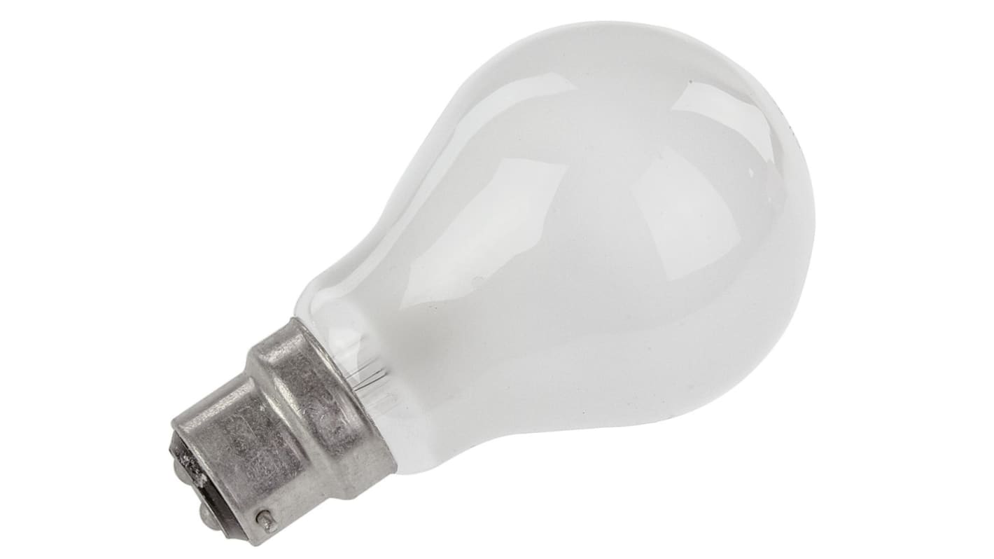 RS100 | 100 W GE GLS Rough Service Lamp, BC/B22, 240 V ac Pearl | RS