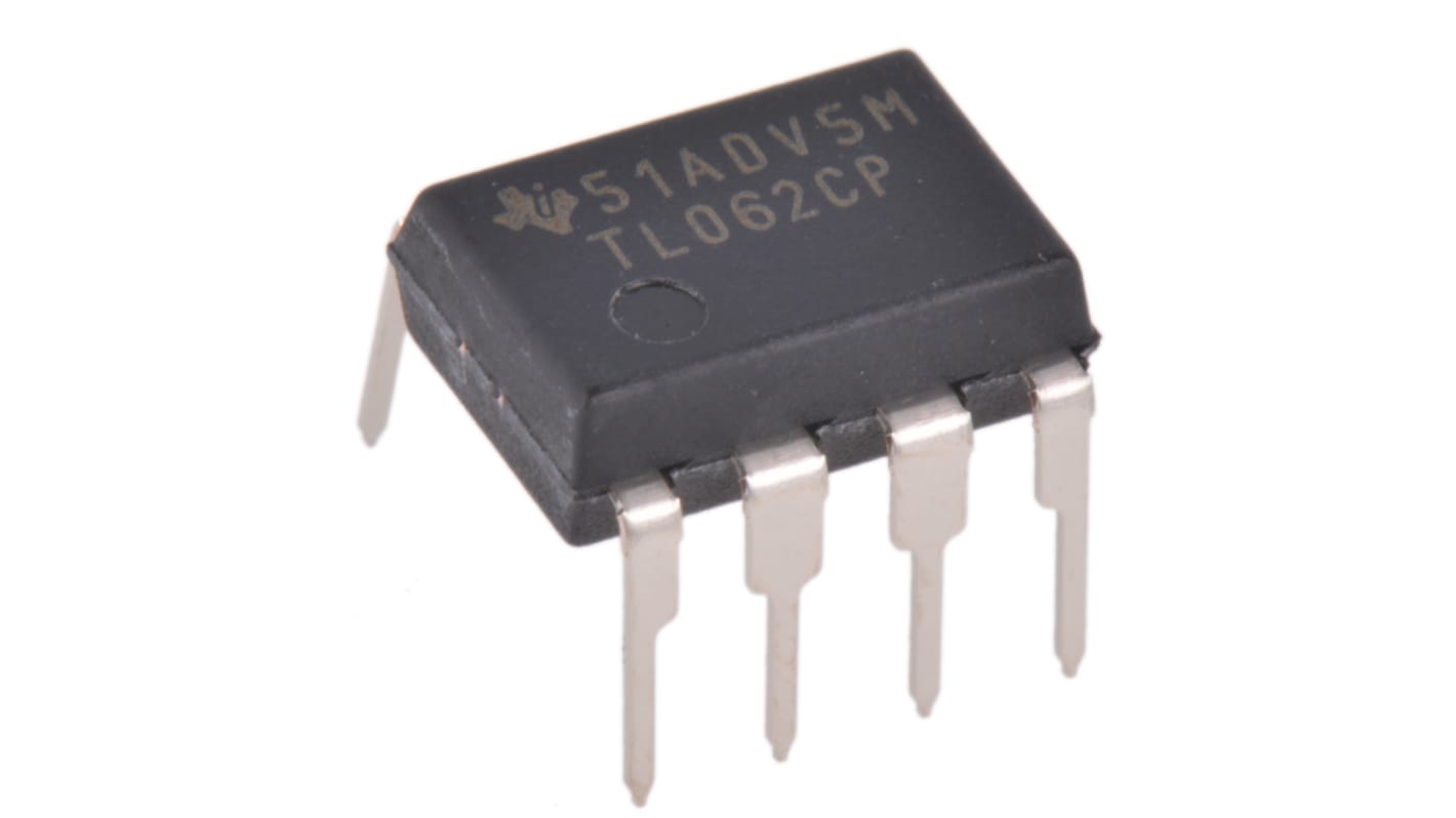 TL062CP Texas Instruments, Op Amp, 1MHz, 8-Pin PDIP | RS