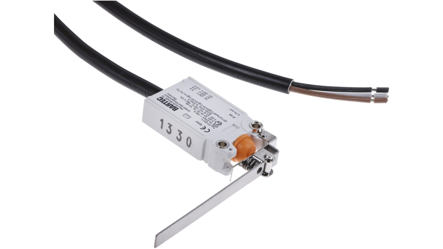 07-2511-1330/43 | Bartec Endschalter, Stößel, Schließer/Öffner, IP 66, Kunststoff, 7A | RS