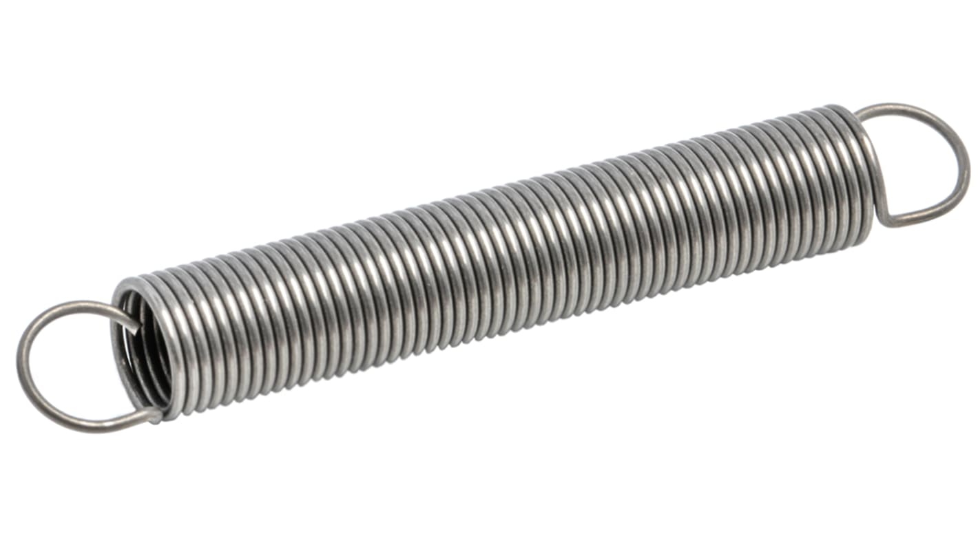 RS PRO Steel Extension Spring, 41.4mm x 6mm | RS