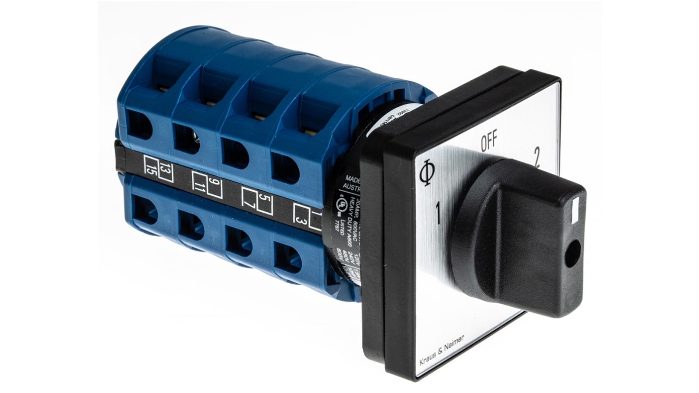 CA20A213/GBA001E | Kraus & Naimer, 4P 3 Position Double Throw Cam ...