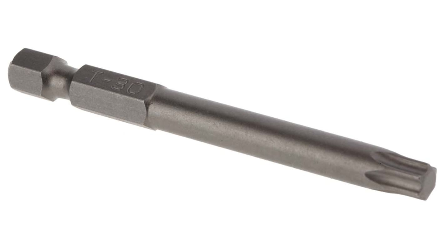RS PRO Torx Screwdriver Bit, T30 Tip, 70 mm Overall | RS