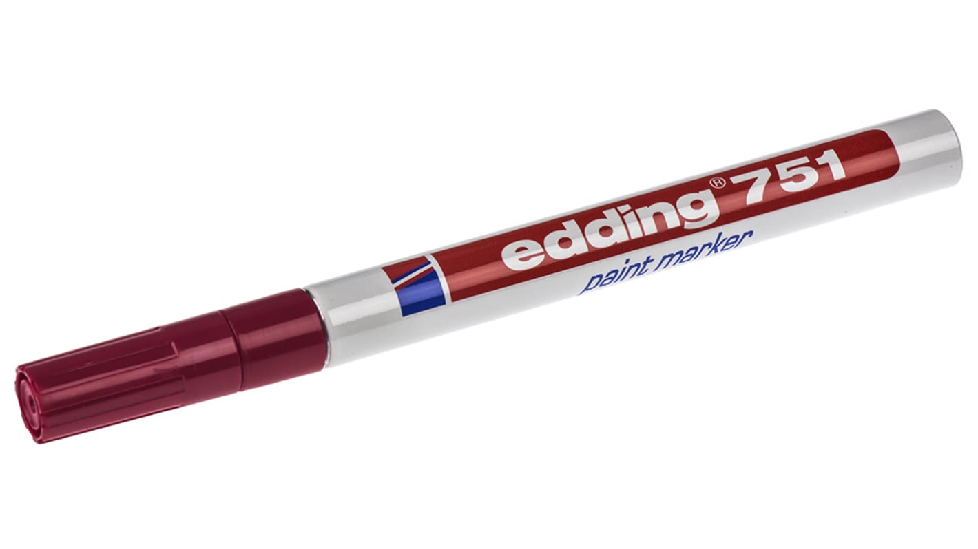 751-002 | Edding Red 1 → 2mm Fine Tip Paint Marker Pen for use with ...