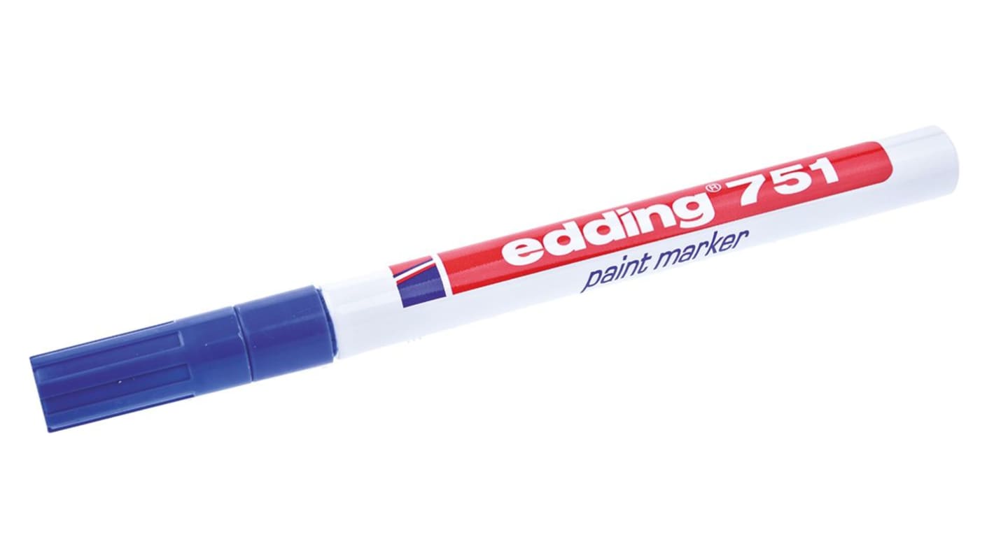 751-003 | Edding Blue 1 → 2mm Fine Tip Paint Marker Pen for use with ...