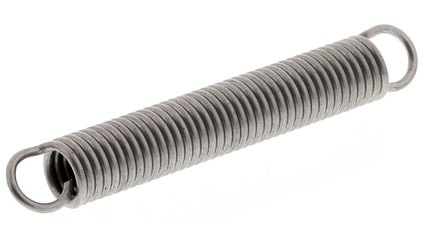 RS PRO Stainless Steel Extension Spring, 31mm x 4.5mm | RS