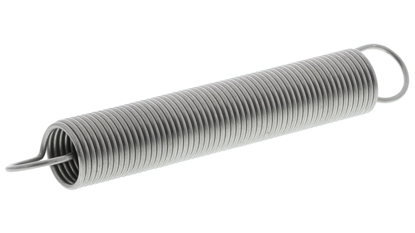 RS PRO Stainless Steel Extension Spring, 47.6mm x 7mm | RS