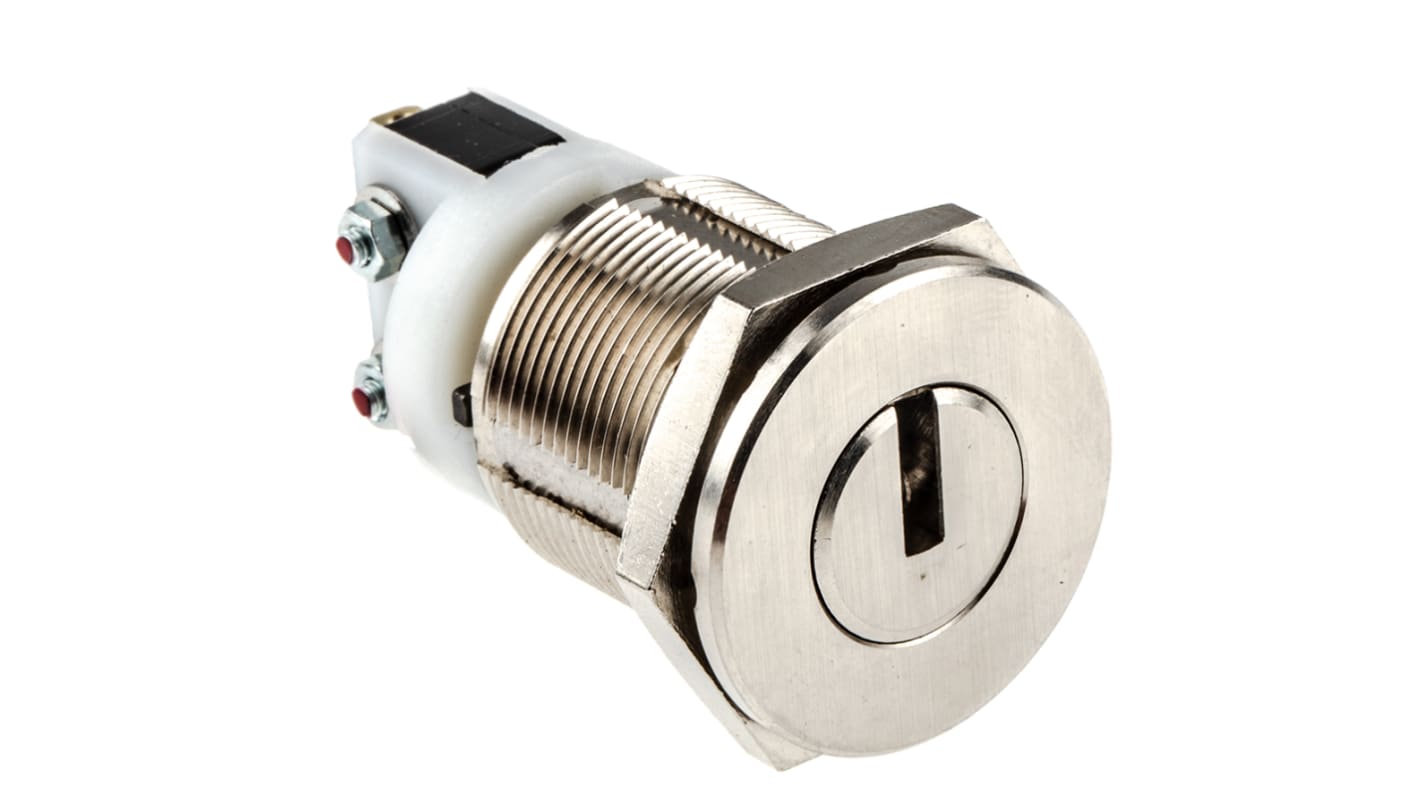 K640042-NI | Kaba Key Switch, SPDT, 5 A @ 250 V ac 2-Way Flat-Key | RS