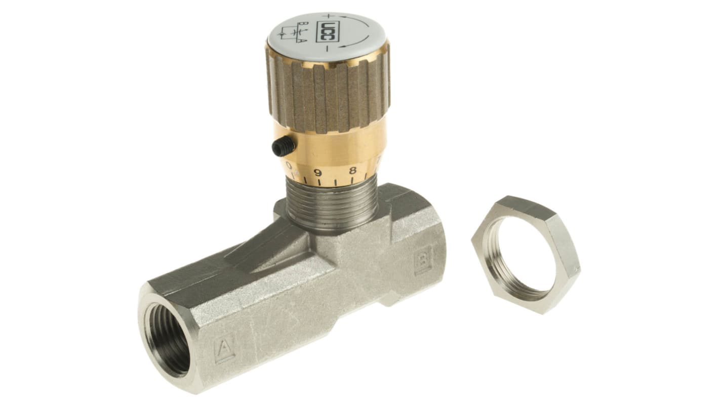 Parker Inline Mounting Hydraulic Flow Control Valve, G 1/2, 210bar ...