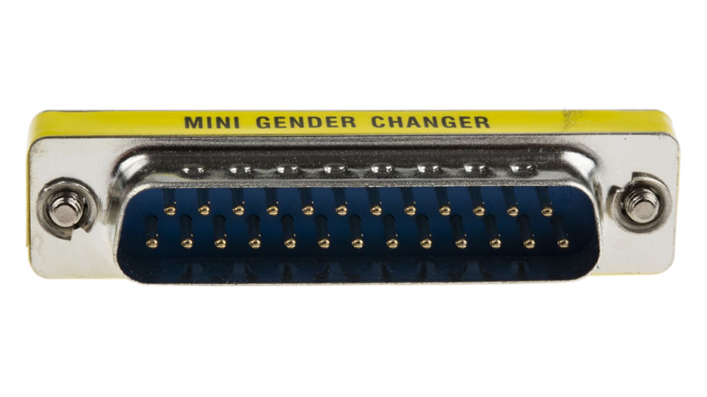 RS PRO D Sub Adapter Male 25 Way D-Sub to Female 25 Way D-Sub | RS