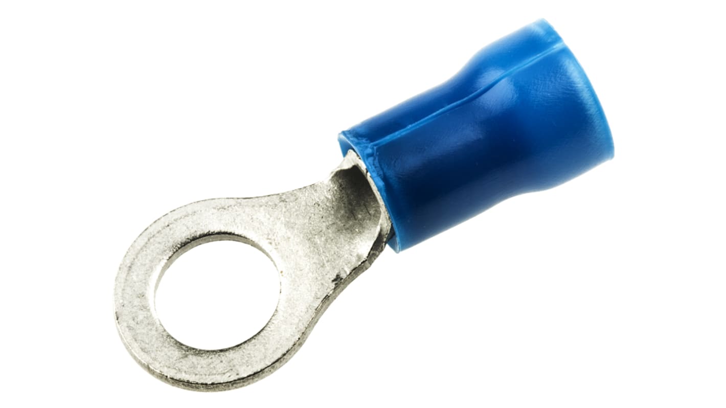 130102 | TE Connectivity, PLASTI-GRIP Insulated Crimp Ring Terminal, M5 ...