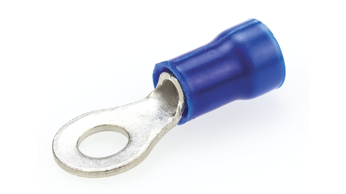 34160 | TE Connectivity, PLASTI-GRIP Insulated Crimp Ring Terminal, M4 ...