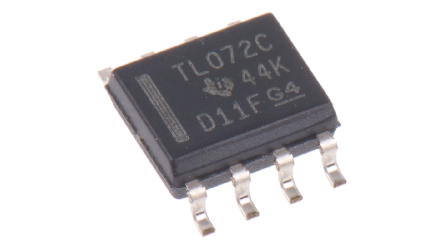 TL072CD Texas Instruments, Op Amp, 3MHz, 8-Pin SOIC | RS