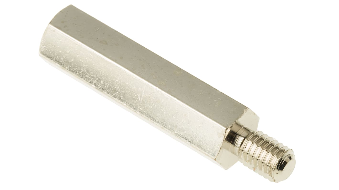 Richco Threaded Standoff, M5 x M5 Thread, 30mm Body, Brass, Male/Female ...