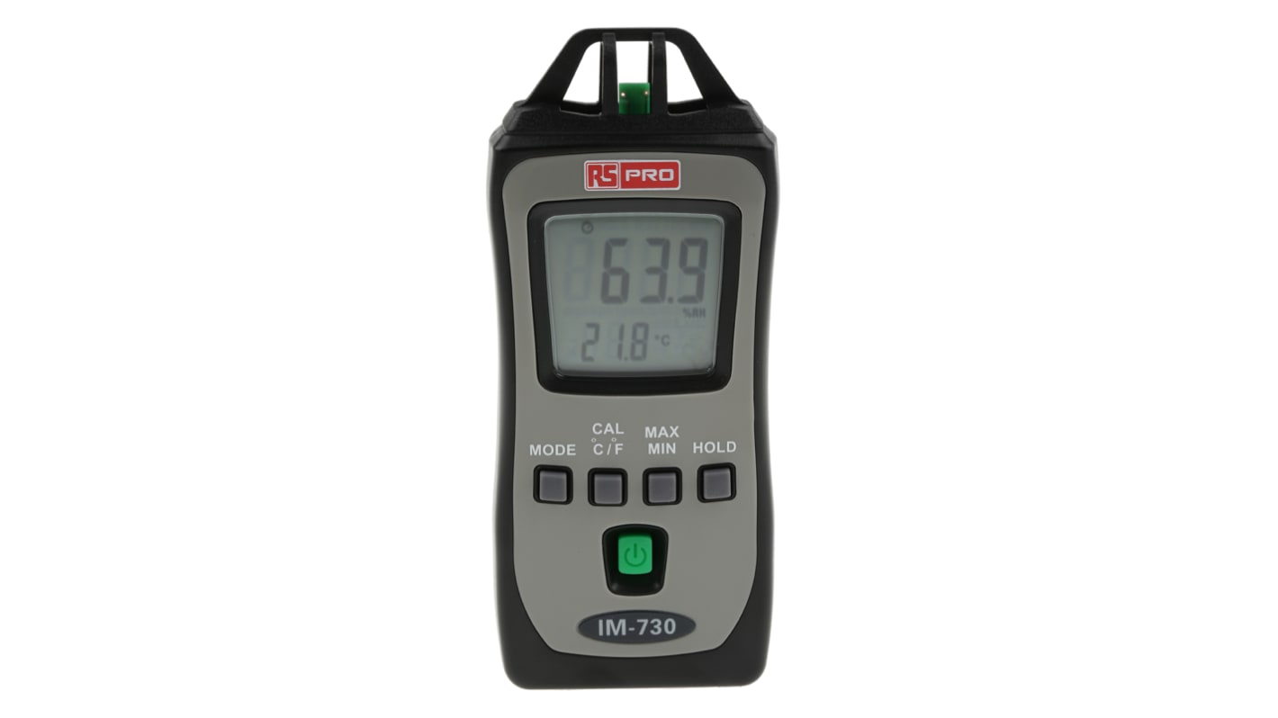 RS PRO Handheld Hygrometer, ±5 % Accuracy, +50°C Max, 99%RH Max | RS